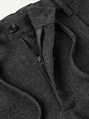 Hartford Tanker Straight-leg Wool-blend Trousers - Gray