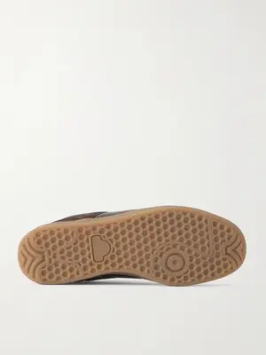 Mr P. Suede And Full-grain Leather Sneakers