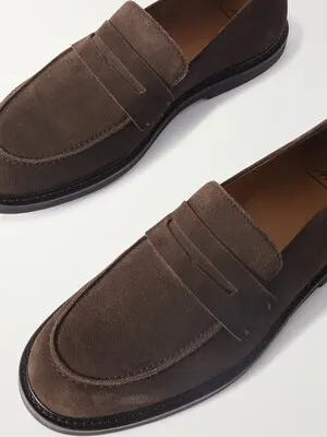 Mr P. Leo Suede Penny Loafers