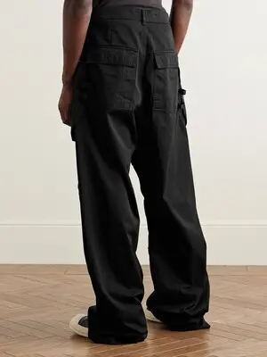 Rick Owens Stefan Wide-leg Cargo Trousers - Black