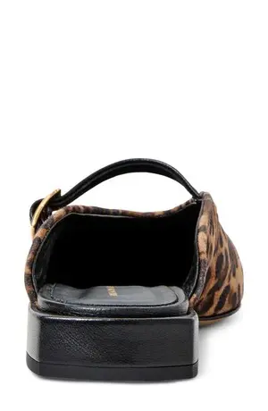 Bruno Magli Pilar Mary Jane Mule - Leopard Suede