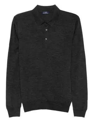 Barba Napoli Long Sleeve Polos For Men