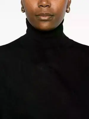 TOTEME Turtleneck Midi Dress - Black