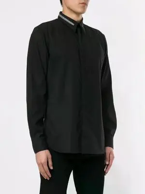 Givenchy Logo Collar Slim-fit Shirt