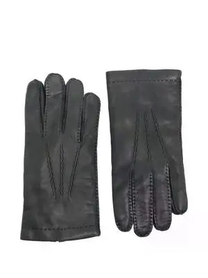 Eleventy Leather Gloves - Black