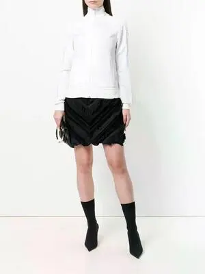 Balmain Fringed Mini Skirt