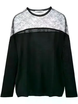 Valentino Garavani Lace Panel Jumper