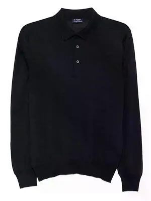 Barba Long Sleeve Polos For Men