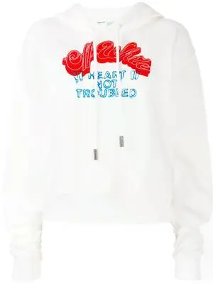 Off-White Heart Not Troub Hoodie - White