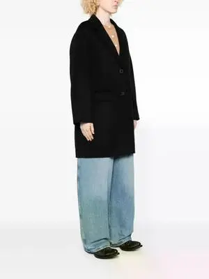 THE DYNAMIS STUDIO Oxford Button Wool Coat
