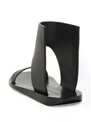 Rick Owens Leather Ankle Guard Sandals