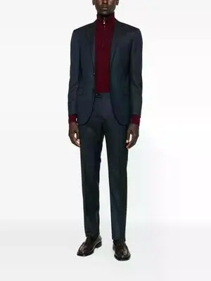 Corneliani High-neck Half-zip Jumper - Red