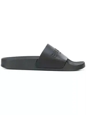 Balmain Embossed Logo Slides