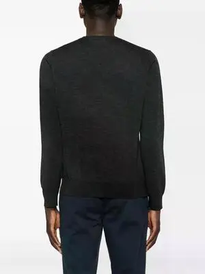 Alpha Studio Merino Crew-neck Sweater - Grey