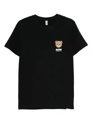Moschino Bear-logo T-shirt - Black