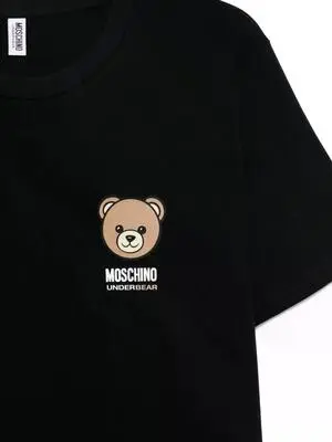 Moschino Bear-logo T-shirt - Black