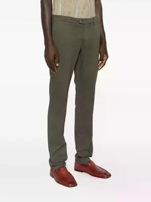 MASON'S Cuffed Straight-leg Trousers - Green