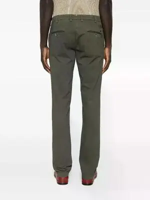 MASON'S Cuffed Straight-leg Trousers - Green