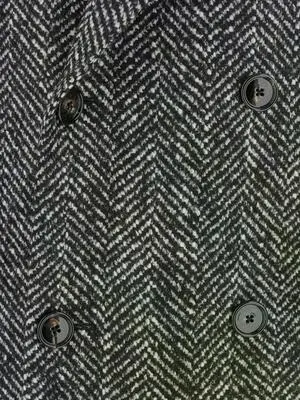 Tagliatore Herringbone Double-breasted Coat - Grey