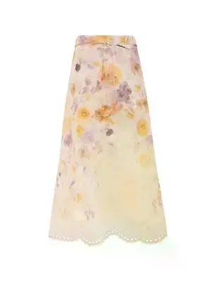 Zimmermann Floral Line Skirt