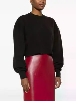 TOM FORD Round-neck Cropped Sweater - Brown