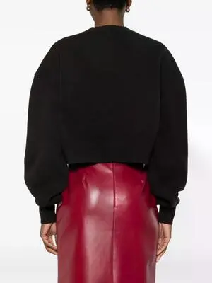 TOM FORD Round-neck Cropped Sweater - Brown