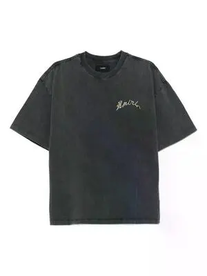 Amiri Embroidered Short-sleeve T-shirt - Black