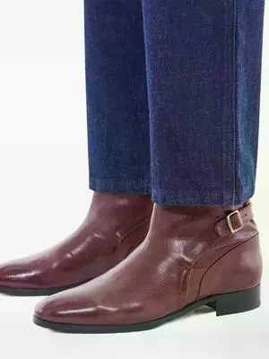FURSAC Ankle-strap Leather Boots