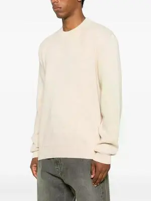 GOLDEN GOOSE Ribbed Crew-neck Sweater - Neutrals