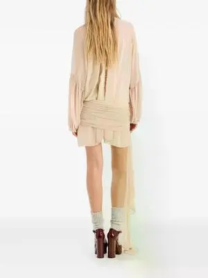 ROTATE BY BIRGER CHRISTENSEN Chiffon Strap Tie Mini Dress