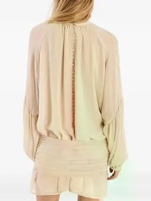 ROTATE BY BIRGER CHRISTENSEN Chiffon Strap Tie Mini Dress