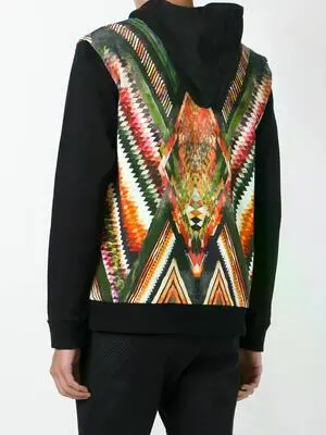 Balmain Folkloric Print Hoodie