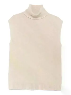 JOSEPH Sleeveless Turtleneck Vest