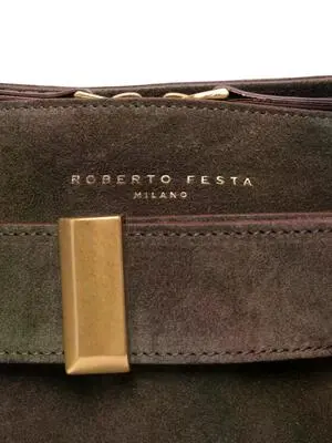 Roberto Festa Suede Shoulder Bag