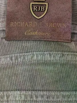 RICHARD J. BROWN Corduroy Straight Leg Jeans - Grey