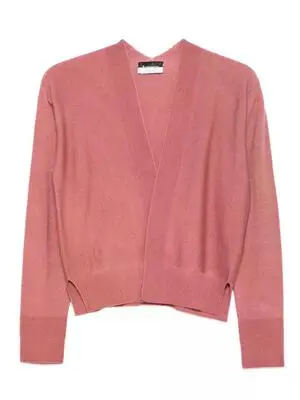 AROVESCIO Side-split Cropped Cardigan