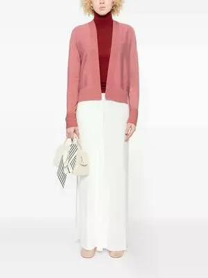 AROVESCIO Side-split Cropped Cardigan