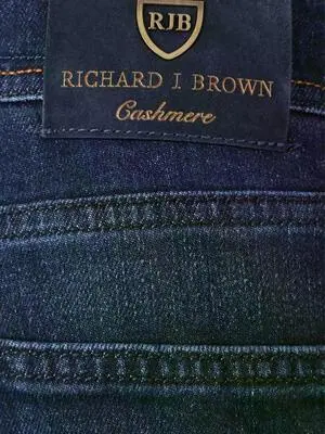 RICHARD J. BROWN Embroidered-pocket Straight Leg Jeans - Blue