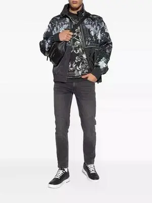 Versace Logo-plaque Jeans - Grey