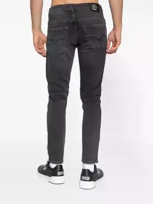 Versace Logo-plaque Jeans - Grey