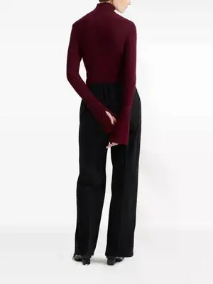 PATOU Ribbed High-neck Jumper - Red