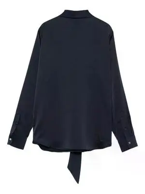 Ralph Lauren Long-sleeve Neck-tie Blouse
