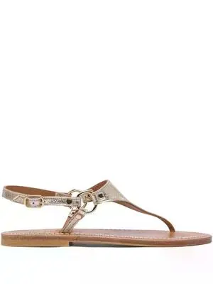 K.JACQUES Leather Thong Sandals