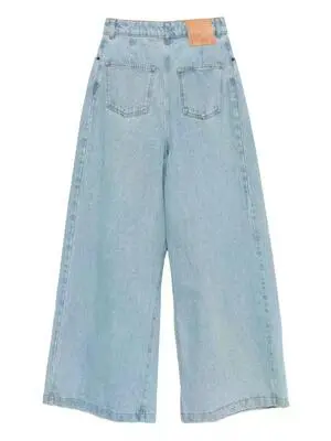 Giuseppe Di Morabito Pleated Wide-leg Jeans