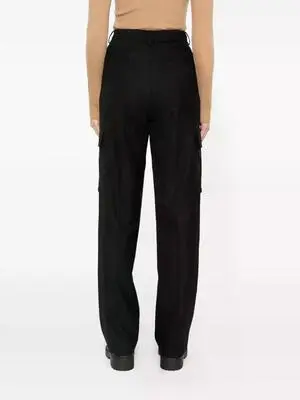 Herno Pleated Cargo Trousers - Black