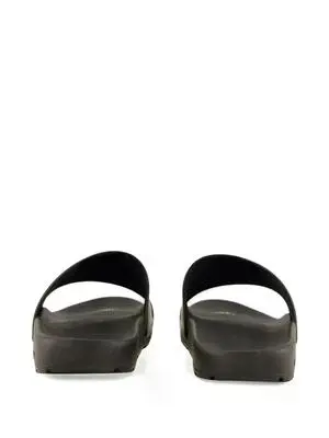Off-White Arrow Motif Slip-on Sliders - Black