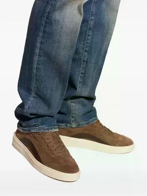 Dsquared2 Suede Low Top Sneakers - Brown