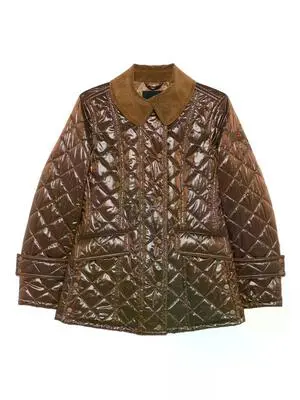 Peuterey Quilted Jacket With Corduroy Collar