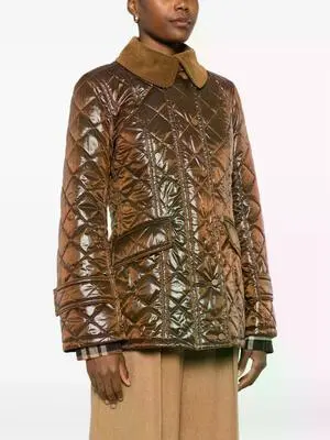 Peuterey Quilted Jacket With Corduroy Collar