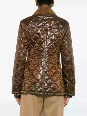 Peuterey Quilted Jacket With Corduroy Collar